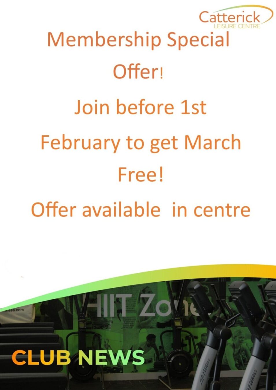 January Membership Promotion - Catterick Leisure Centre